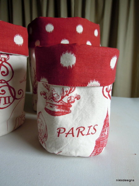 Fabric Bucket DIY - NikkiDesigns