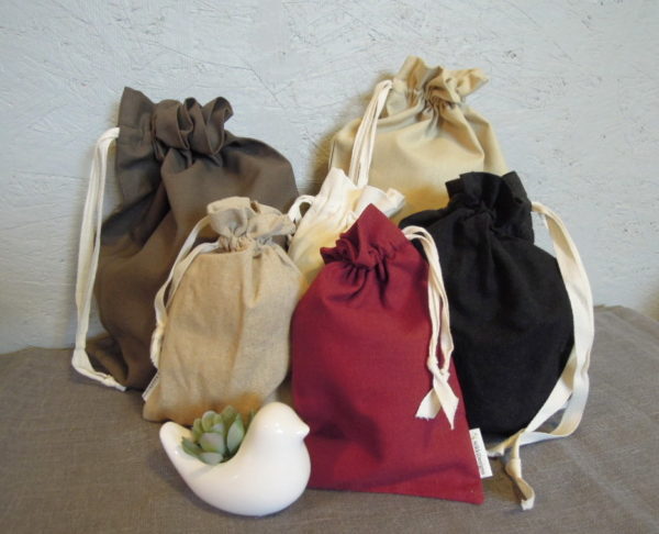 Small Size Drawstring Fabric Gift Bag - NikkiDesigns